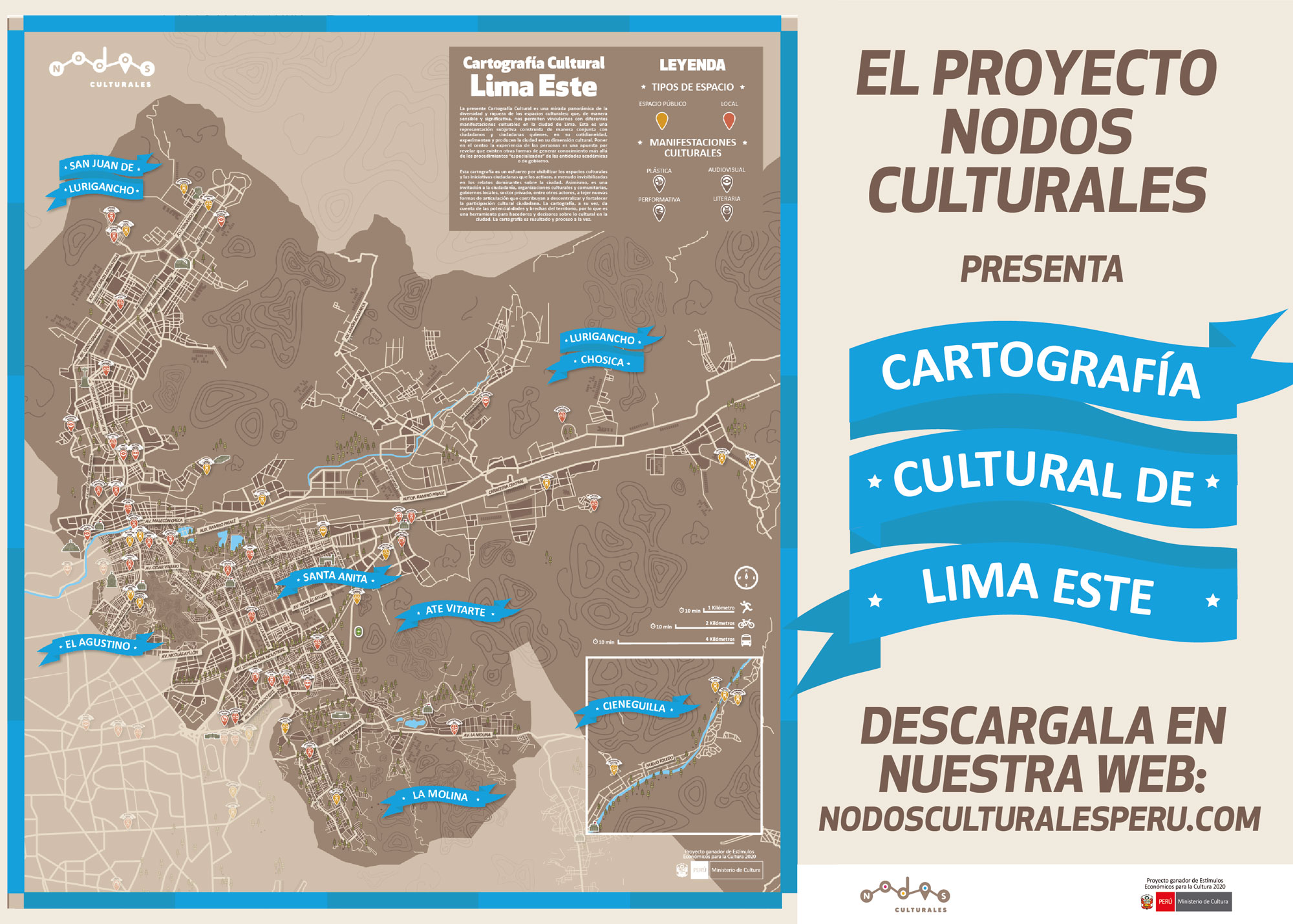 Estrenamos la Cartografía Cultural de Lima Este | Nodos Culturales Perú
